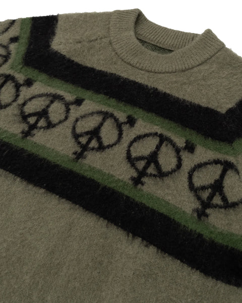 Sex Hippies Og Striped Brushed Mohair Sweater Theory Skate Shop